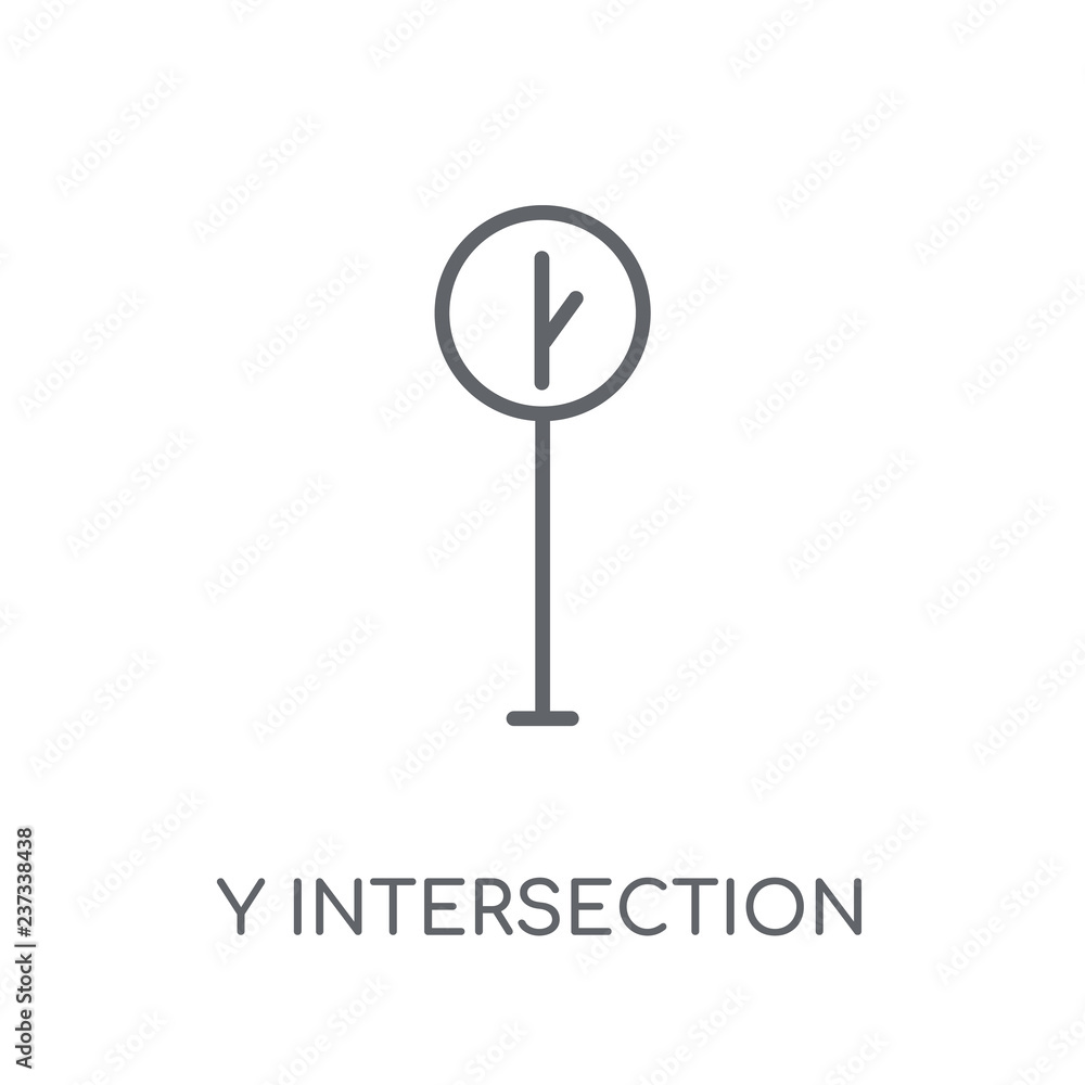 Y Intersection Sign