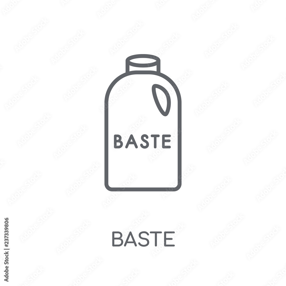 baste linear icon. Modern outline baste logo concept on white ...