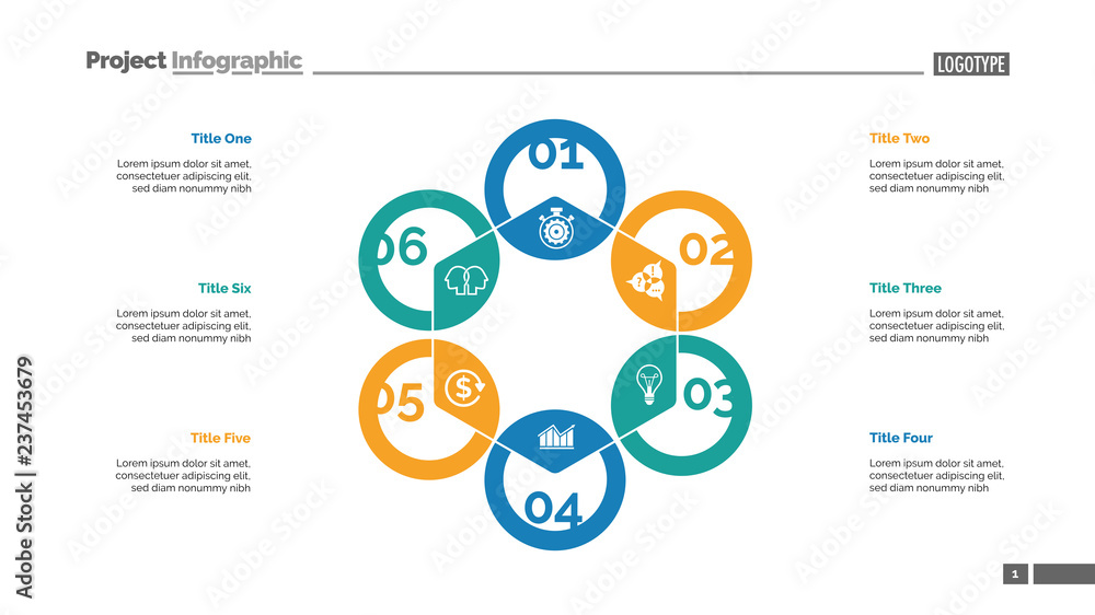 Hexagon chart. Process diagram, cycle graph, layout. Creative concept ...