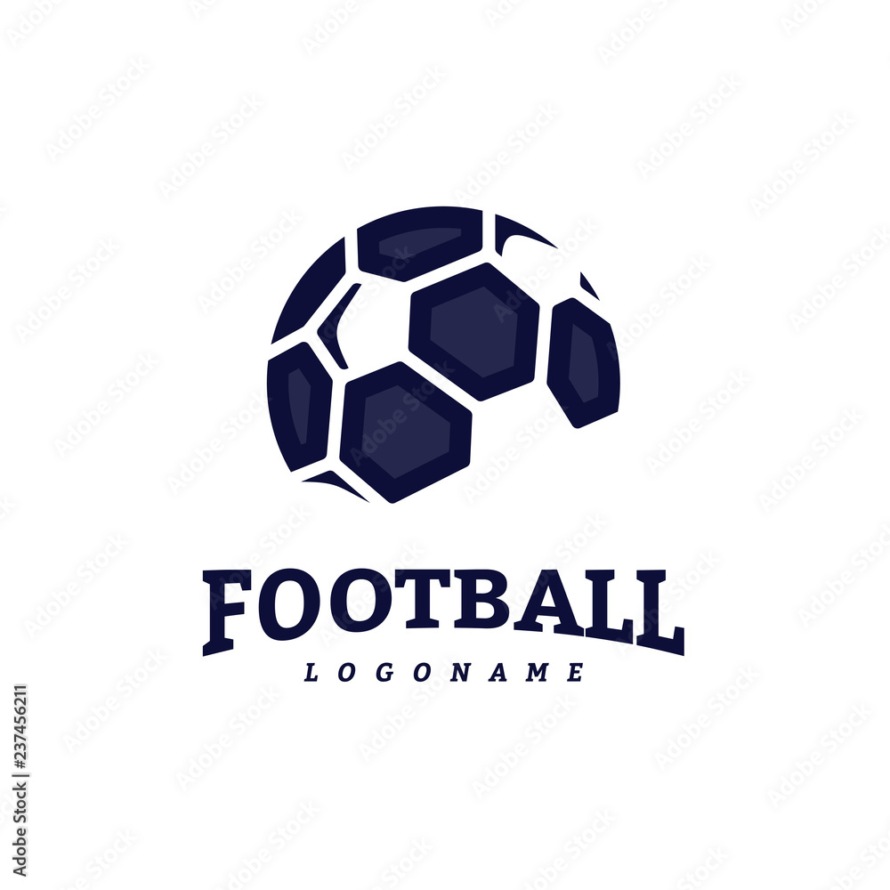 Soccer Football Badge Logo Design Templates. Sport Team Identity Vector ...
