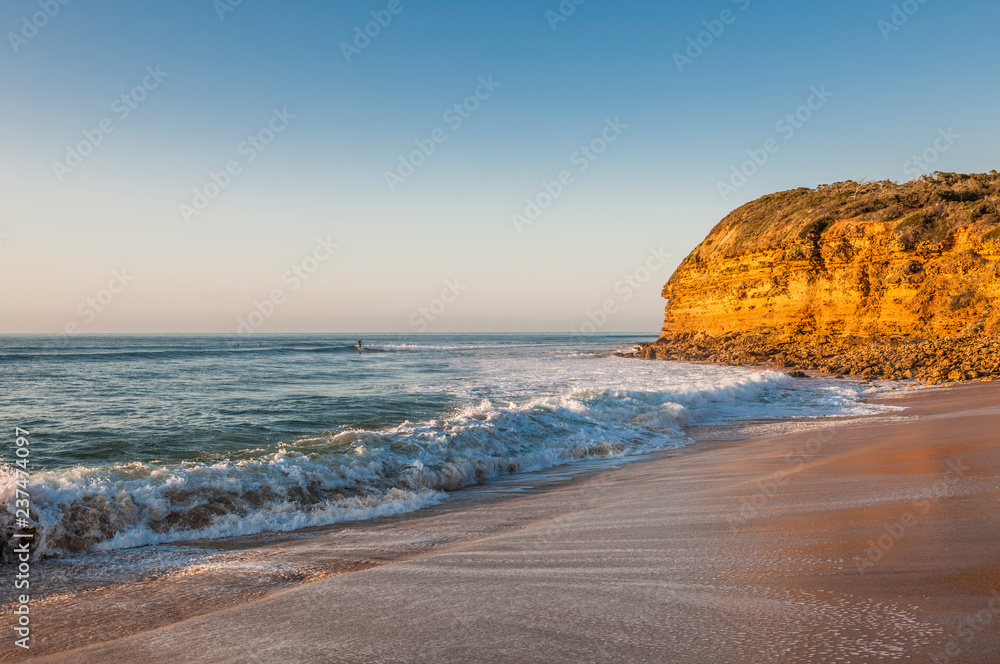 The limestone cliffs at Bells Beach, Torquay, Surf Coast Shire, Great ...