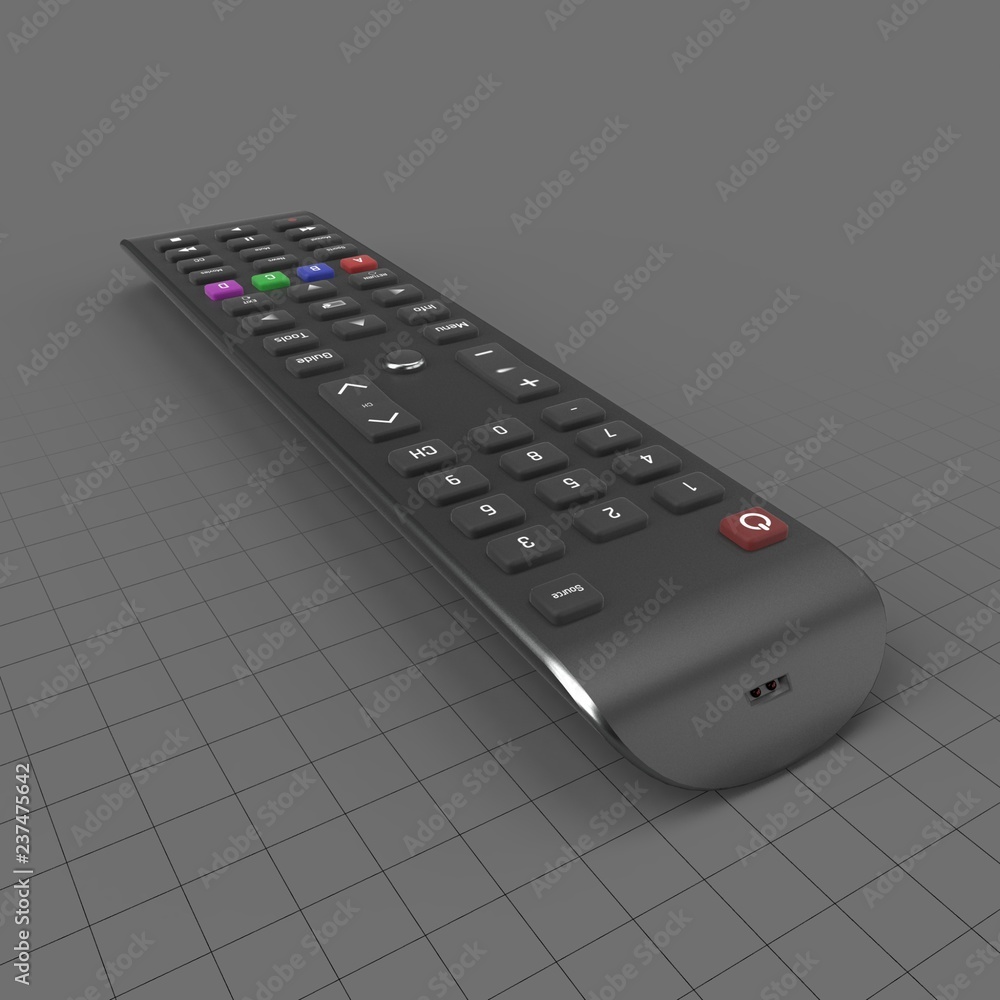 Television remote control Stock 3D asset | Adobe Stock
