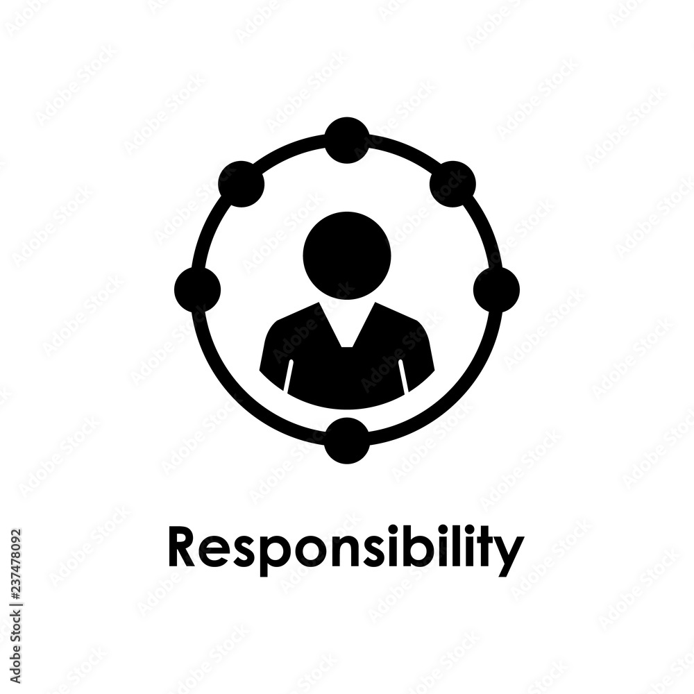 circle, worker, responsibility icon. One of the business collection ...