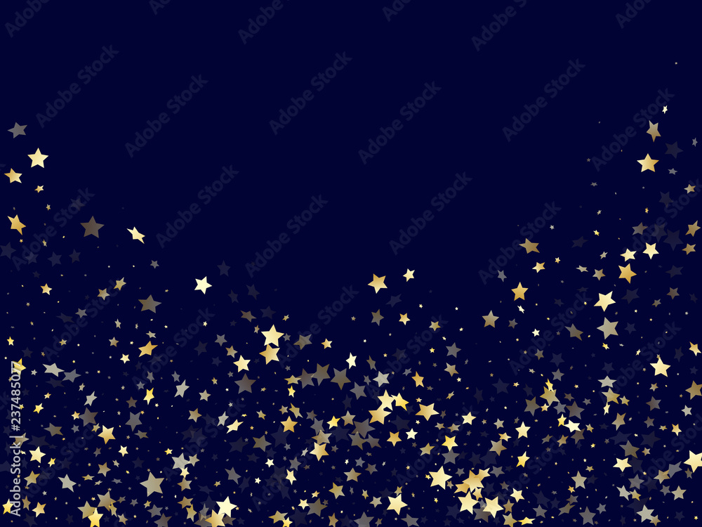 Gold gradient star dust sparkle vector background. Stock Vector | Adobe Stock