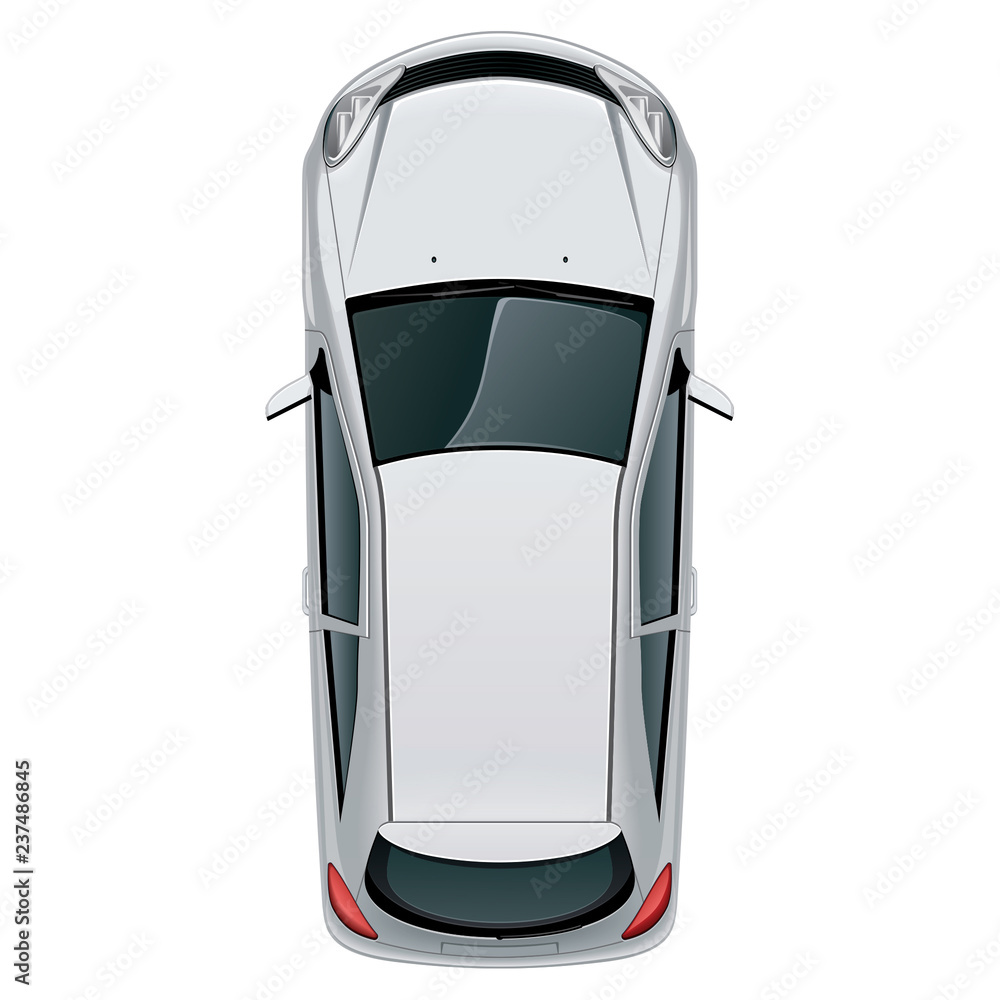 Car top view / Vehicle overhead isolated on white background, perfect ... Car top view / Vehicle overhead isolated on white background, perfect ...