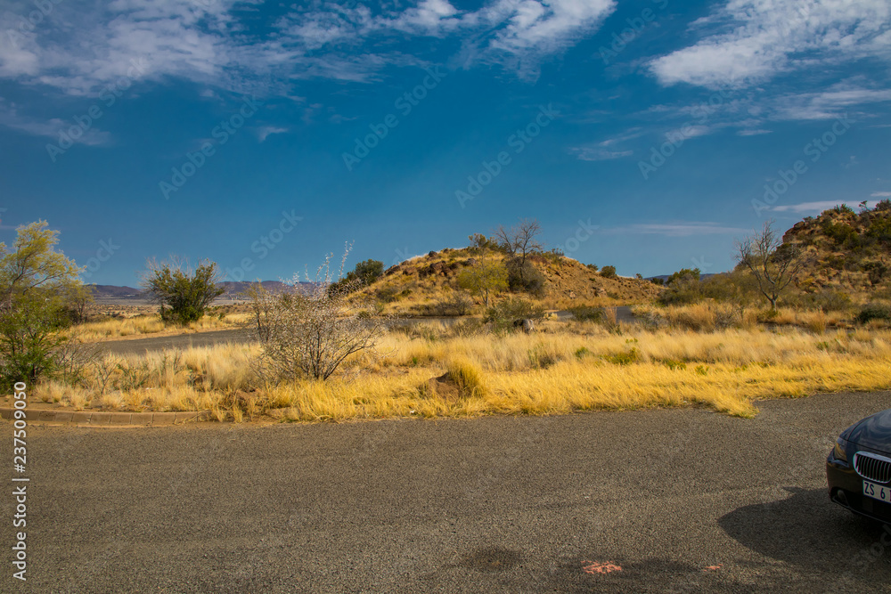 Gariep dam on the Orange River in South Africa, the largest dam in ...
