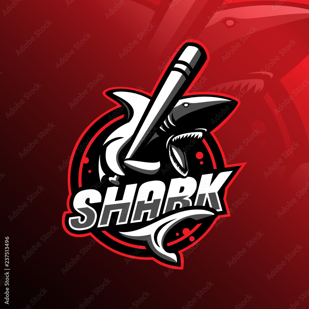 Sharks Baseball Logo