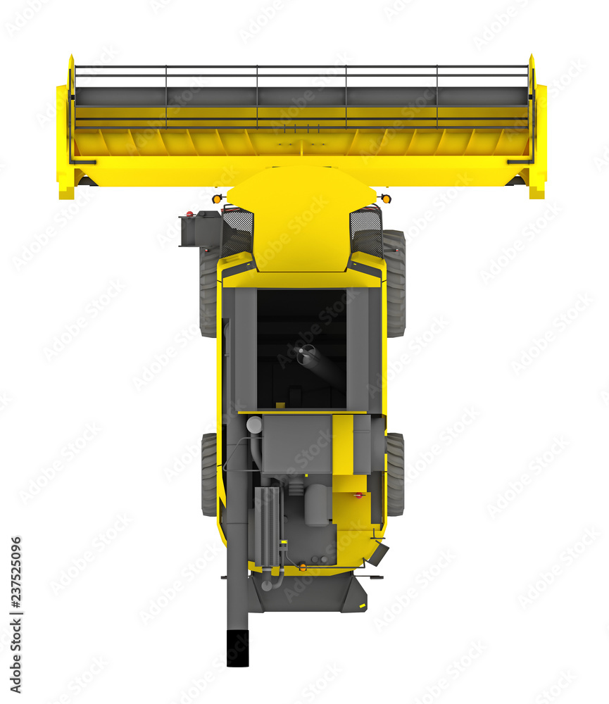 combine harvester top view Stock Illustration | Adobe Stock