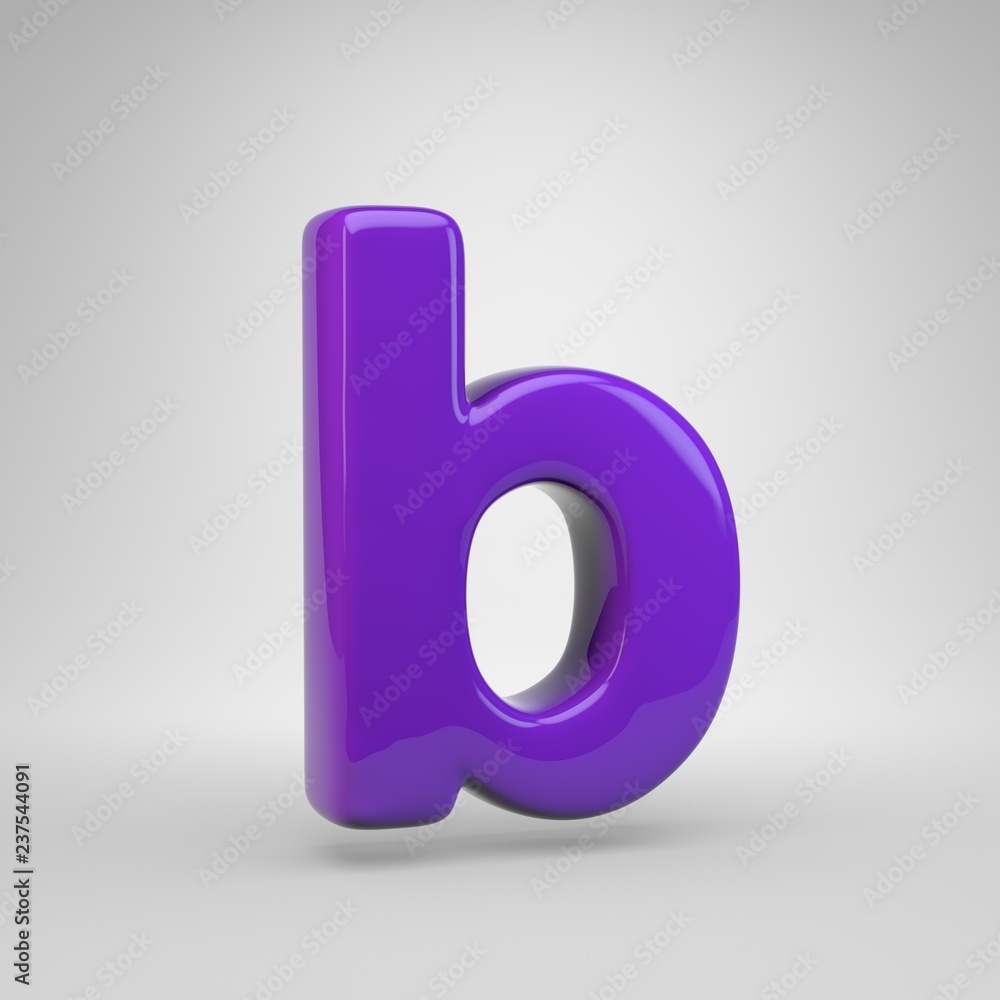 The Letter B In Purple