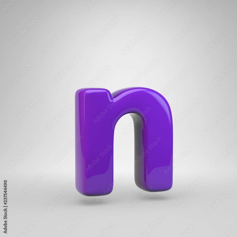 The Letter N In Purple