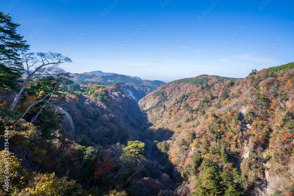 Kuju mountain (Kuju Renzan) around Kokonoe Yume Suspension Bridge ...