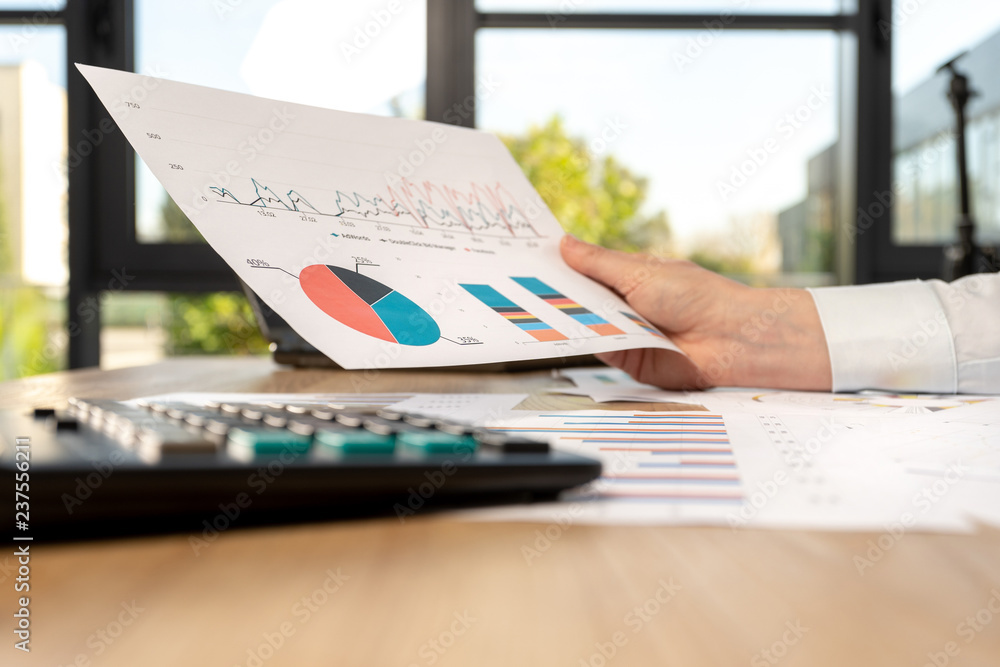 Low angle top view profile side view cropped photo of lady in her ...
