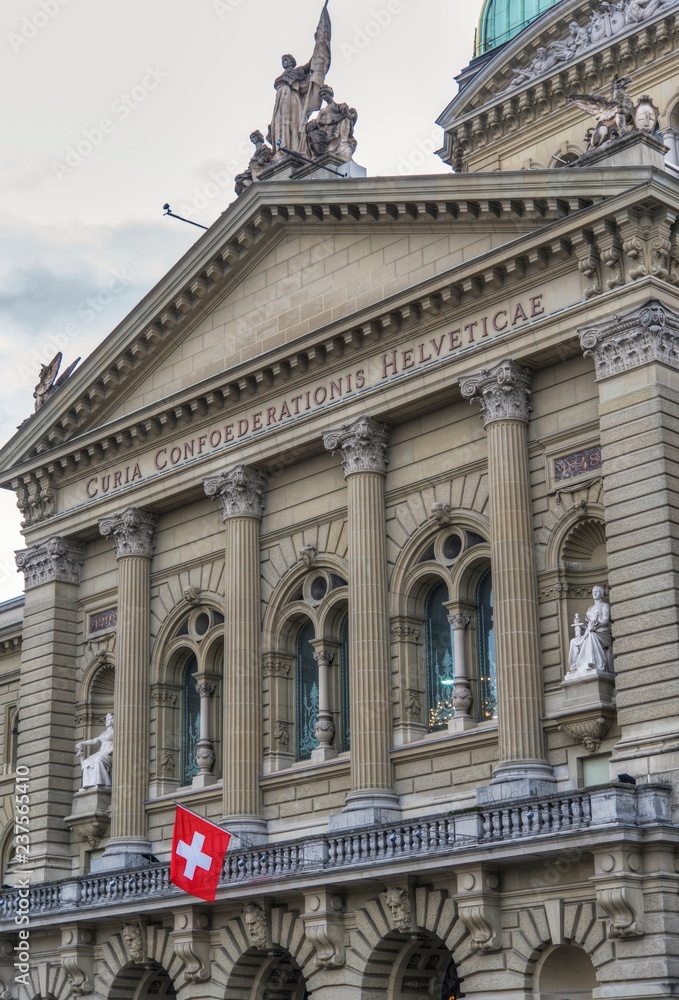 Swiss Bundeshaus facade Stock Photo | Adobe Stock