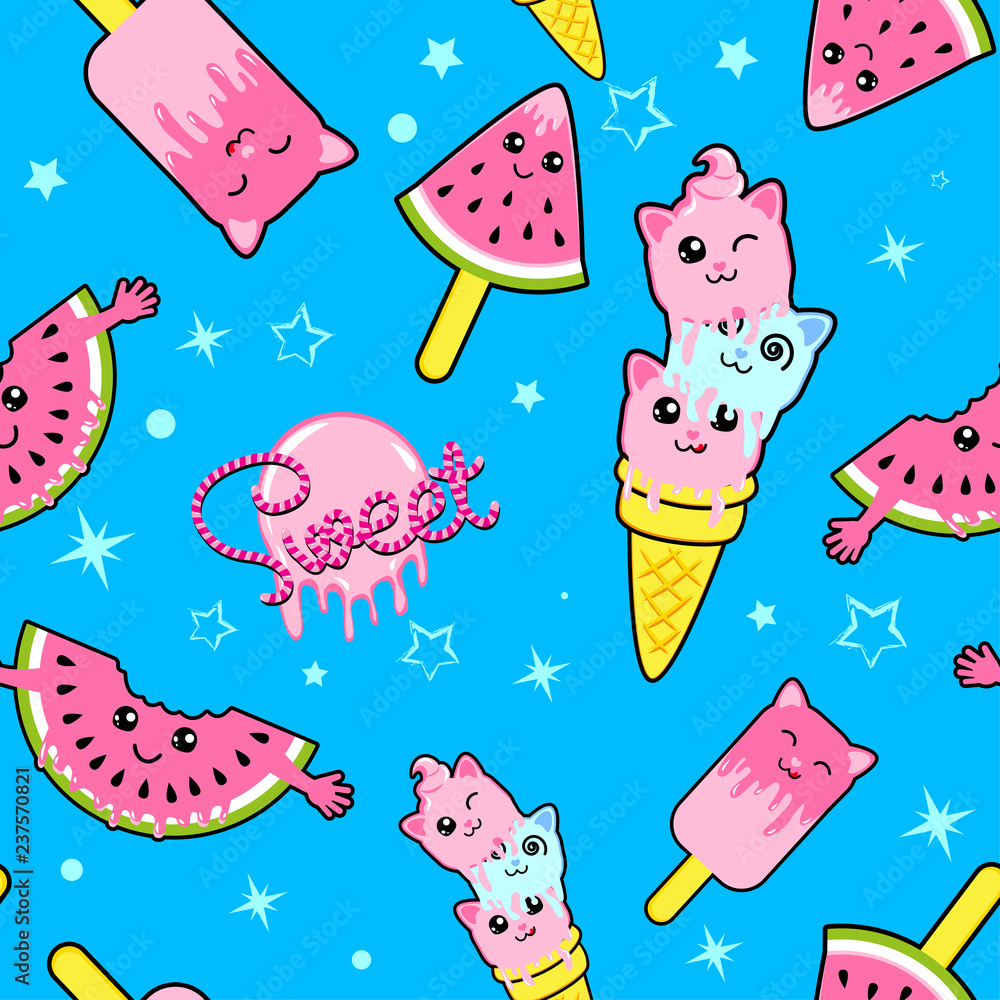 Cute Ice Cream Pattern