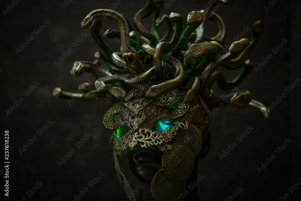 Medusa, creature of Greek mythology. pieces made by hand with ...