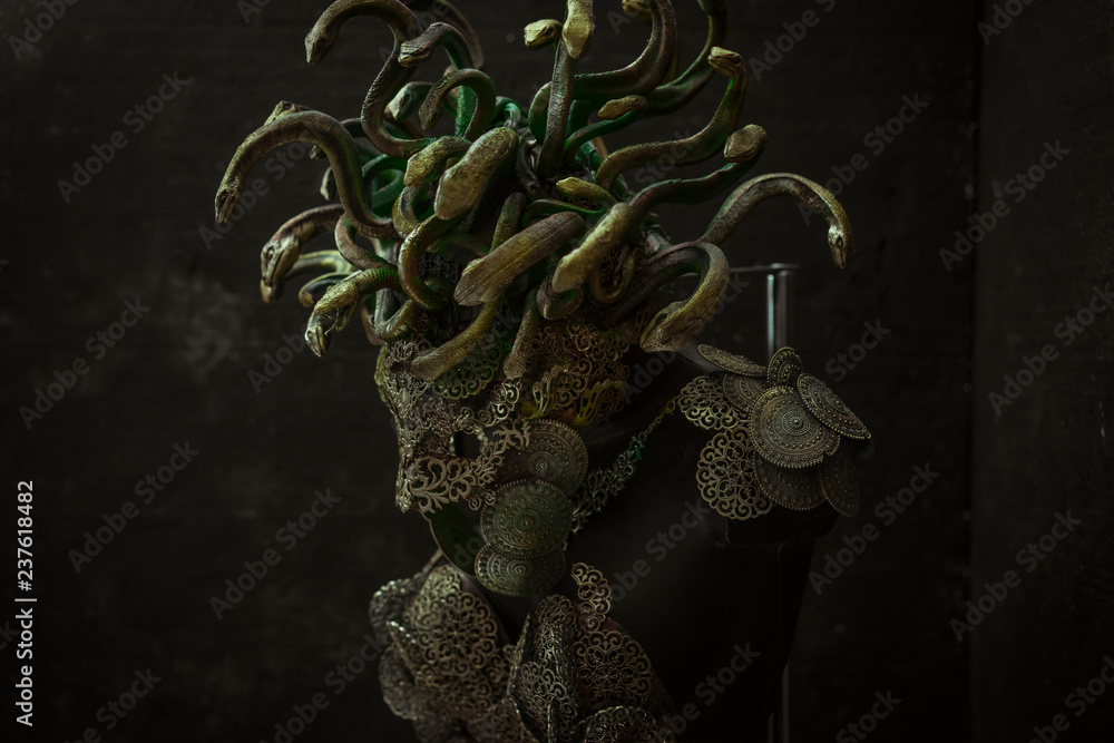 Medusa, creature of Greek mythology. pieces made by hand with ...