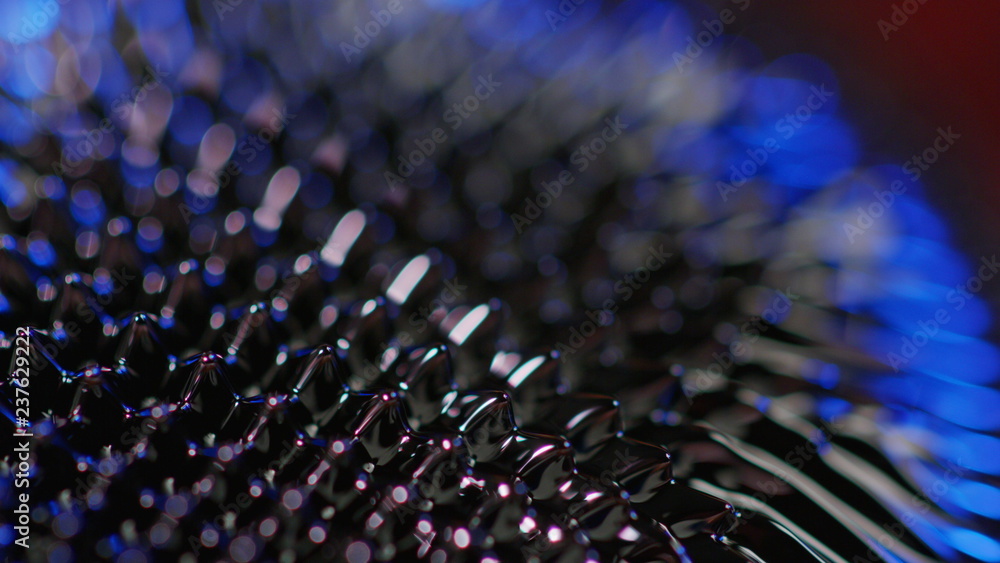 The natural phenomenon of magnetism ferrofluidic substances under the ...