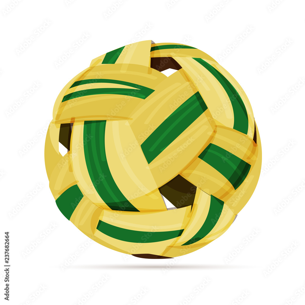 Sepak takraw ball - vector illustration Stock Vector | Adobe Stock