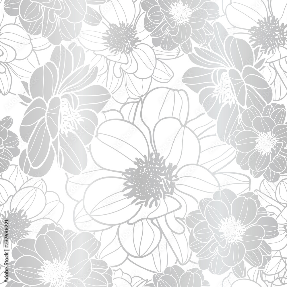 White Flower Cloth Texture
