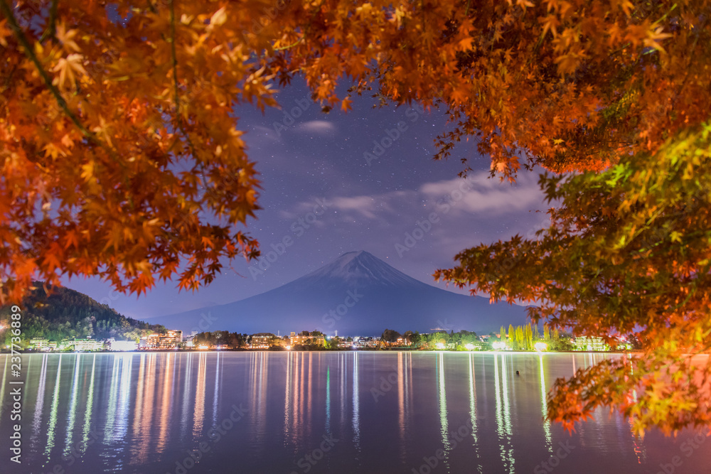 Mount Fuji, Autumn in Mt. Fuji, Japan - Lake Kawaguchiko , Colorful Autumn Season and Mountain ...
