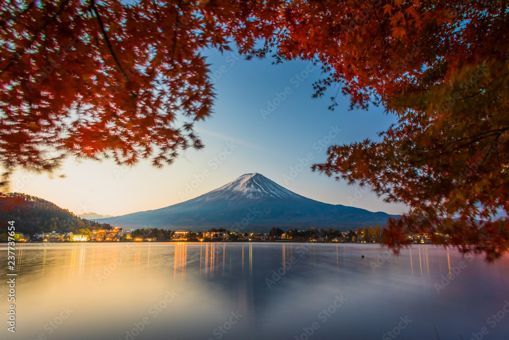Mount Fuji, Autumn in Mt. Fuji, Japan - Lake Kawaguchiko , Colorful Autumn Season and Mountain ...