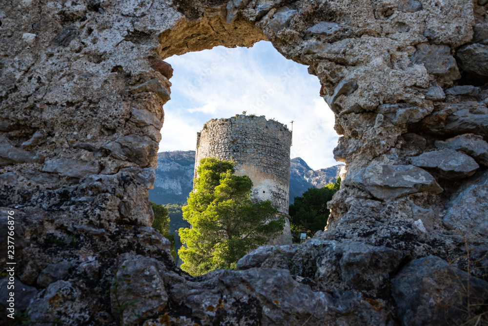 Torre dello Ziro (Ziro tower) a historic watchtower in Pontone in the ...