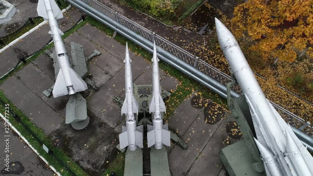 Aerial view Russian anti-aircraft missile system of medium-range air ...