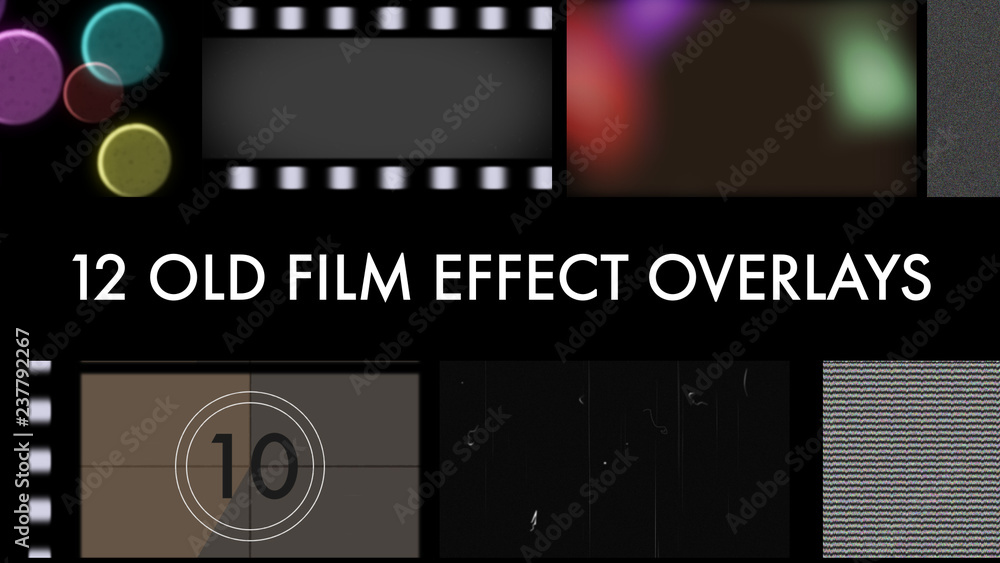 Old Film Effect Overlay Stock Template | Adobe Stock