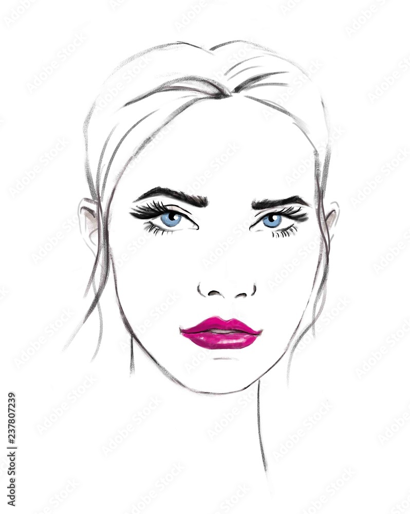 Fashion Illustration Faces