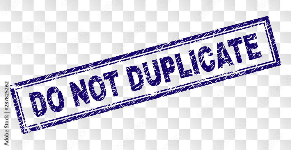 Vecteur Stock DO NOT DUPLICATE stamp seal imprint with rubber print ...