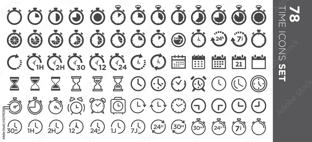 chrono collection Stock Vector | Adobe Stock