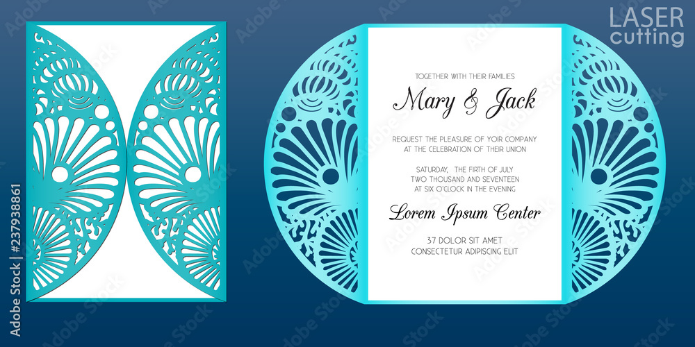 Seashell Card Template