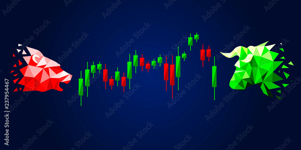 Forex trading concept. Stock market business infographics with ...