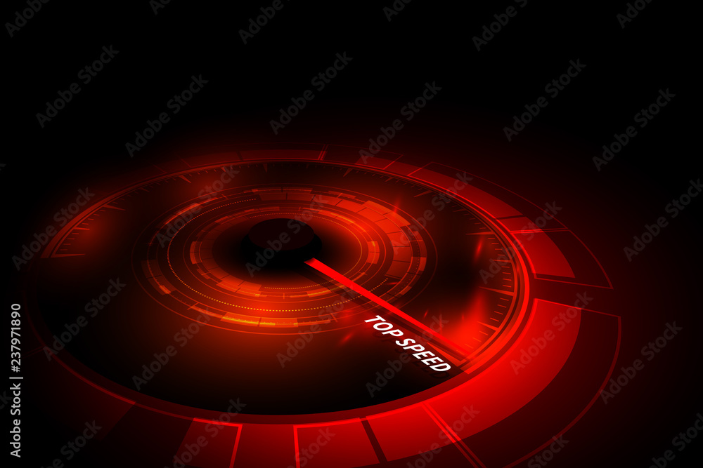 Speed motion background with fast speedometer car. Racing velocity ...