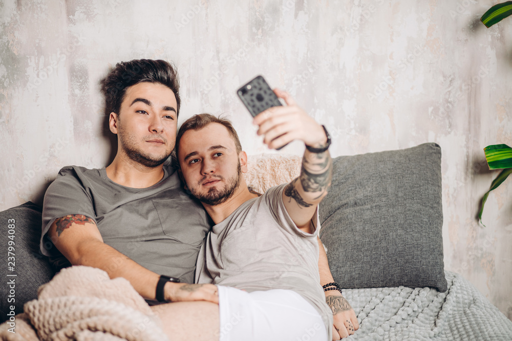 Gay Selfie Bed