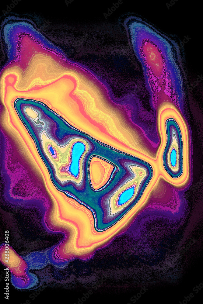 Fury Blazing Abstract with sparkling Colores. Abstract design generated ...