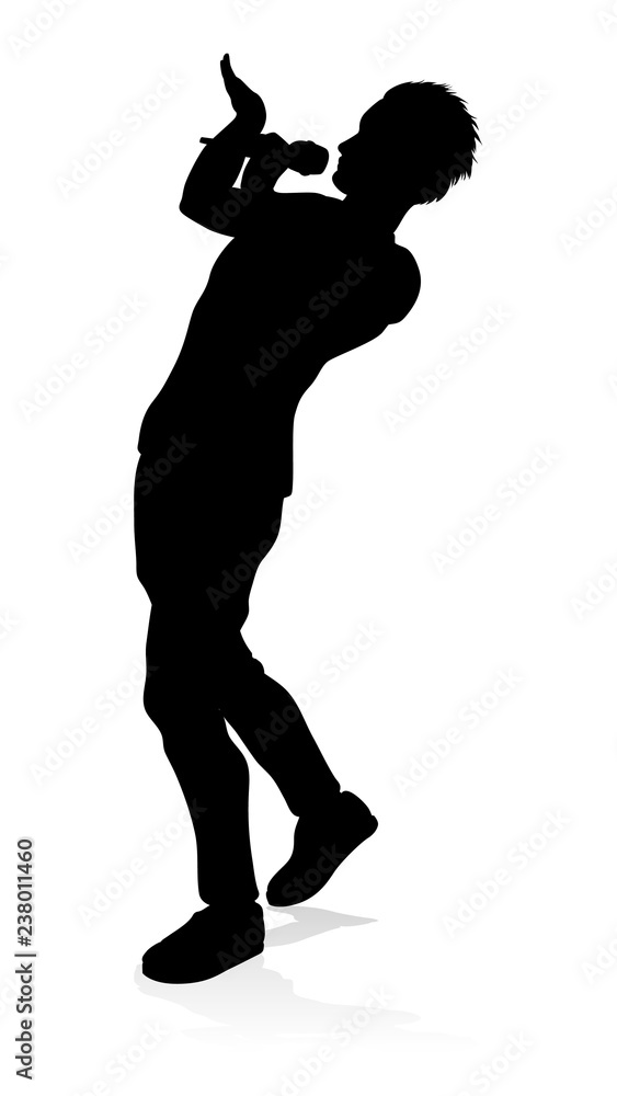 Country Singer Silhouette