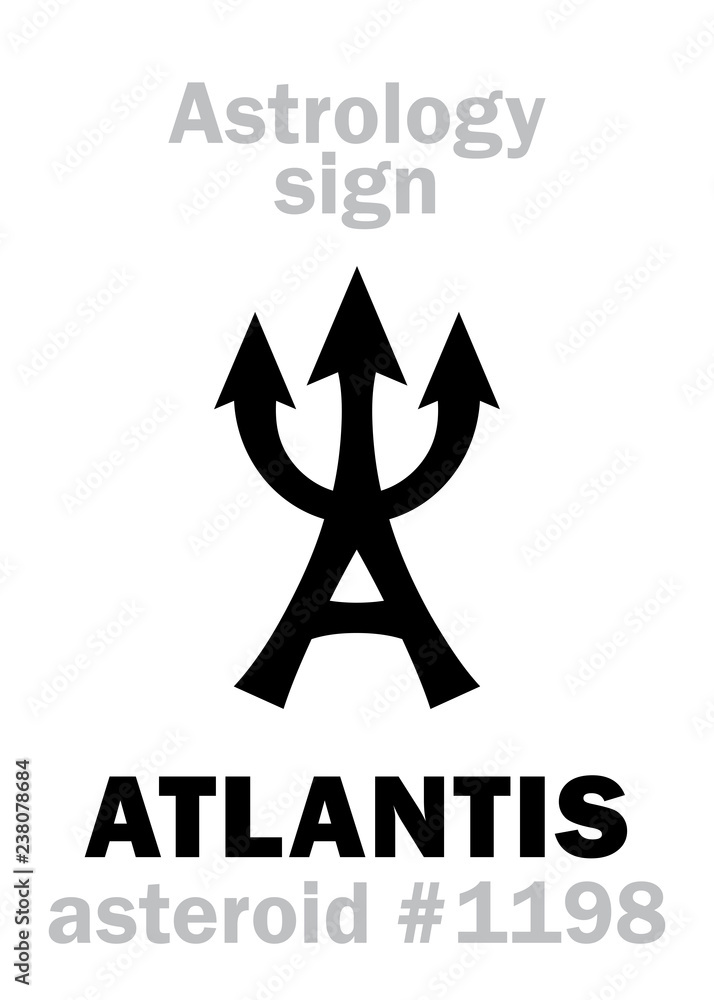 Astrology Alphabet: ATLANTIS (estate of Poseidon), asteroid #1198 ...