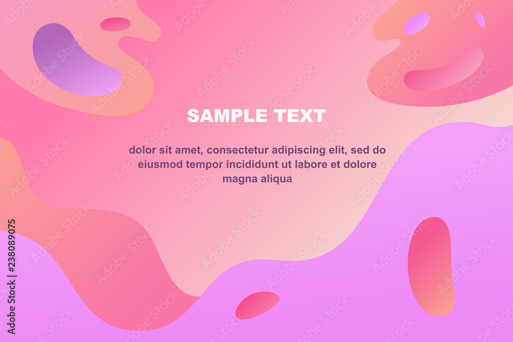 Pastel gradient background Vector illustration Composition with dynamic ...
