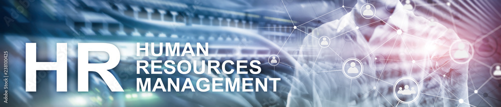 Human resource management, HR, Team Building and recruitment concept on ...