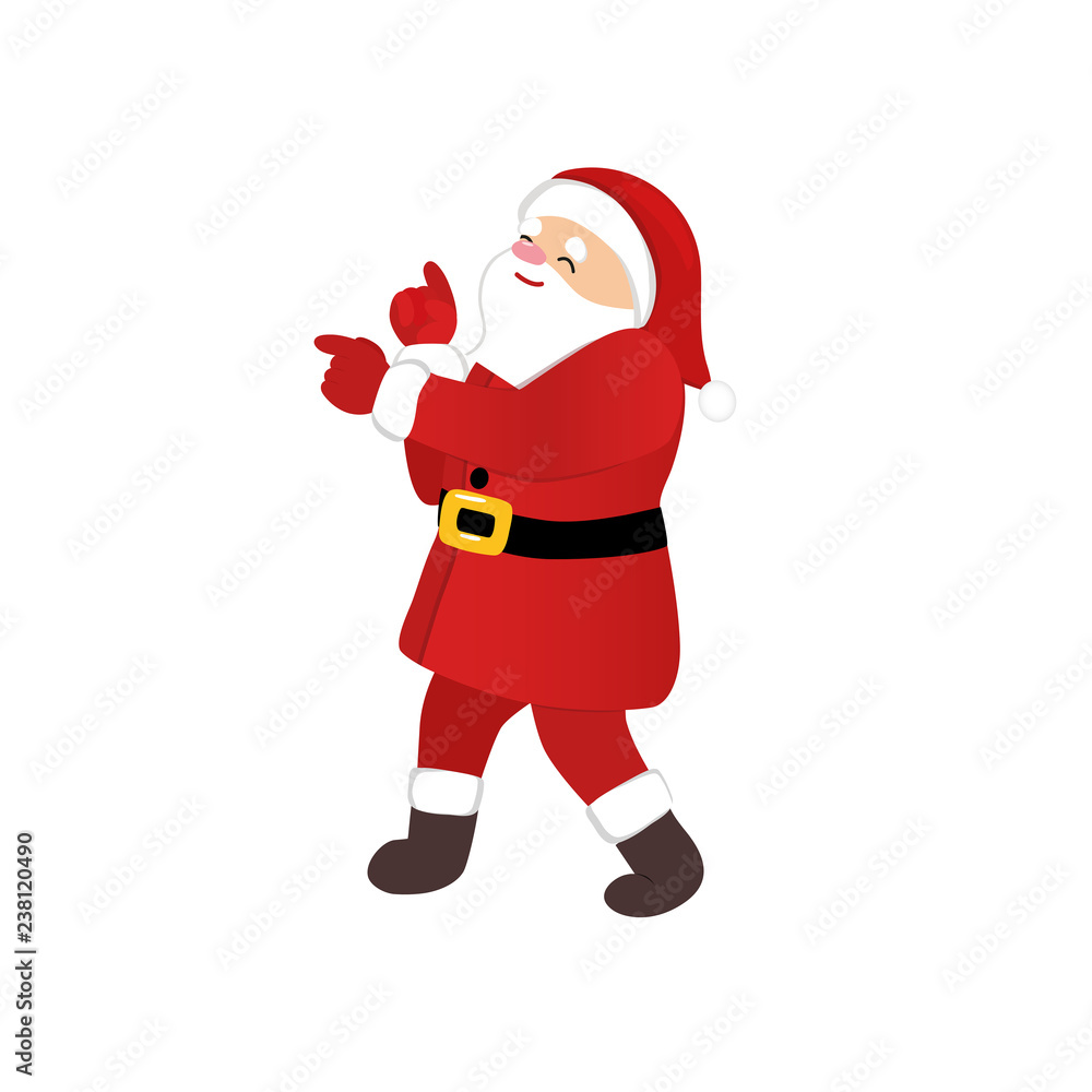 Santa Claus dancing cartoon style, funny disco dance, quirky comic ...