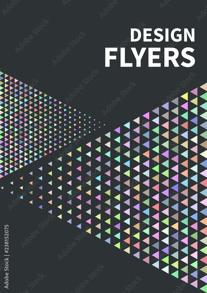 triangular background, poster Stock Vector | Adobe Stock