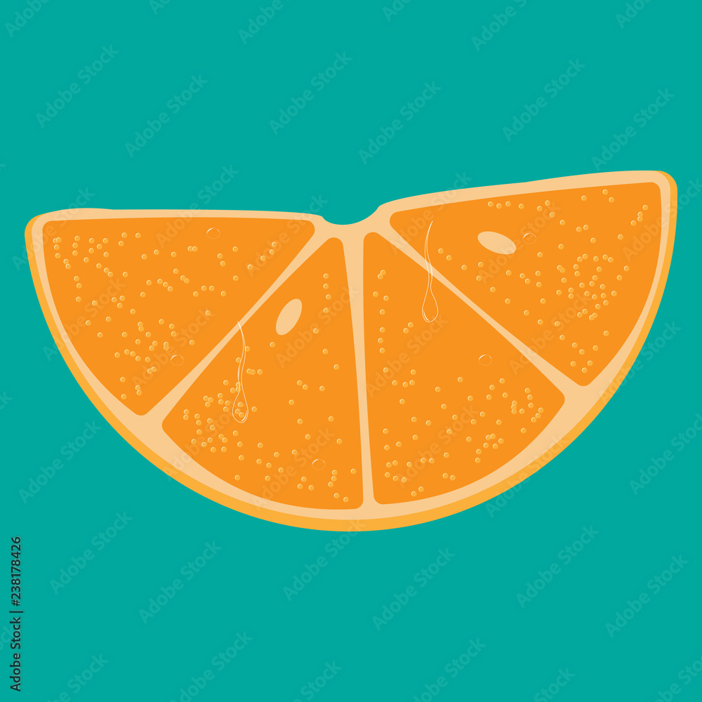 Orange Wedge Vector
