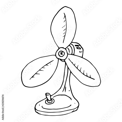 Table Fan Drawing