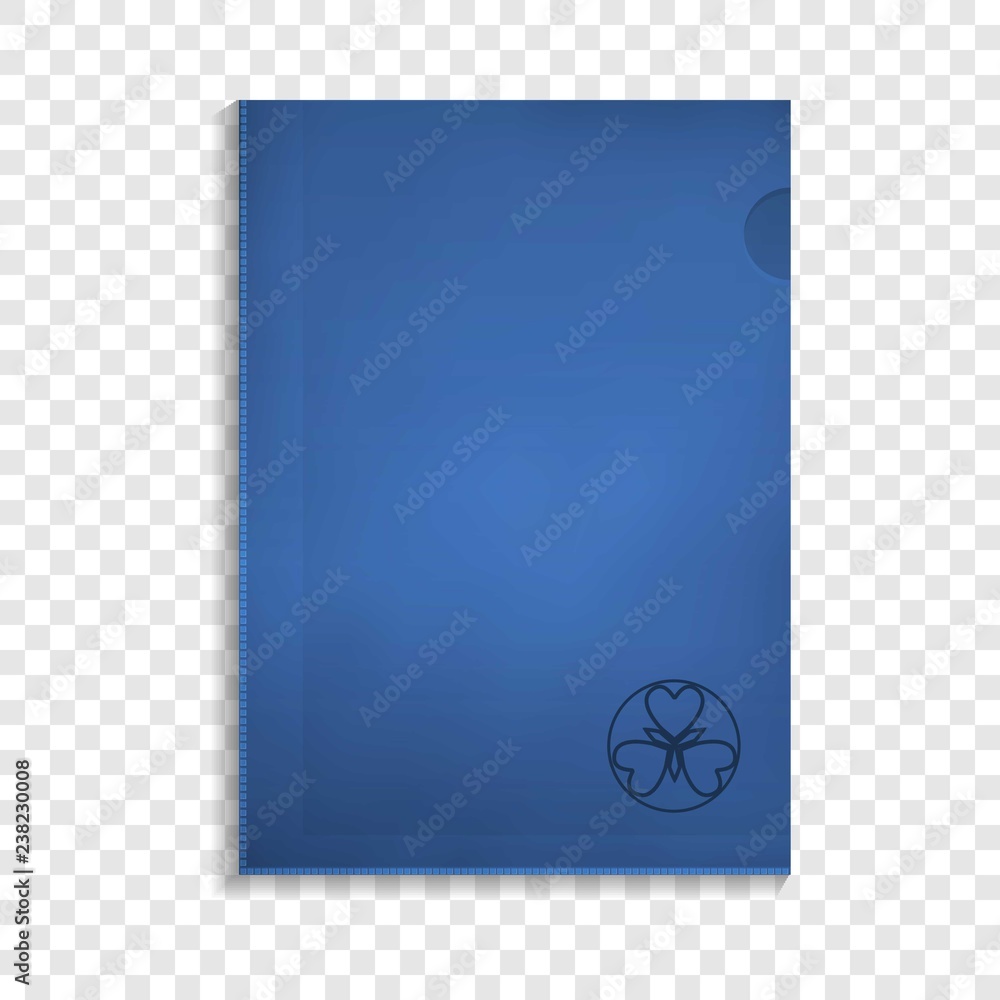 Paper folder icon. Realistic illustration of paper folder vector icon ...
