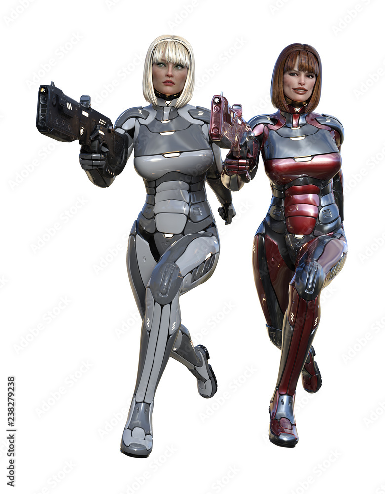 Futuristic Female Body Armor