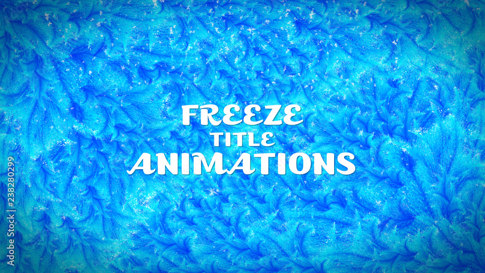 Freeze Title Animation Stock Template | Adobe Stock