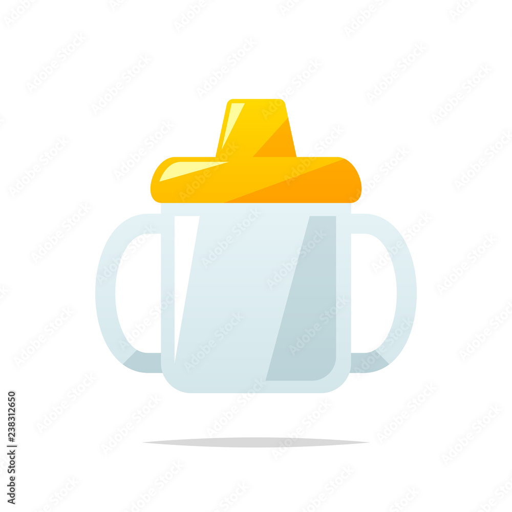 Baby sippy cup vector isolated Stock Vector | Adobe Stock