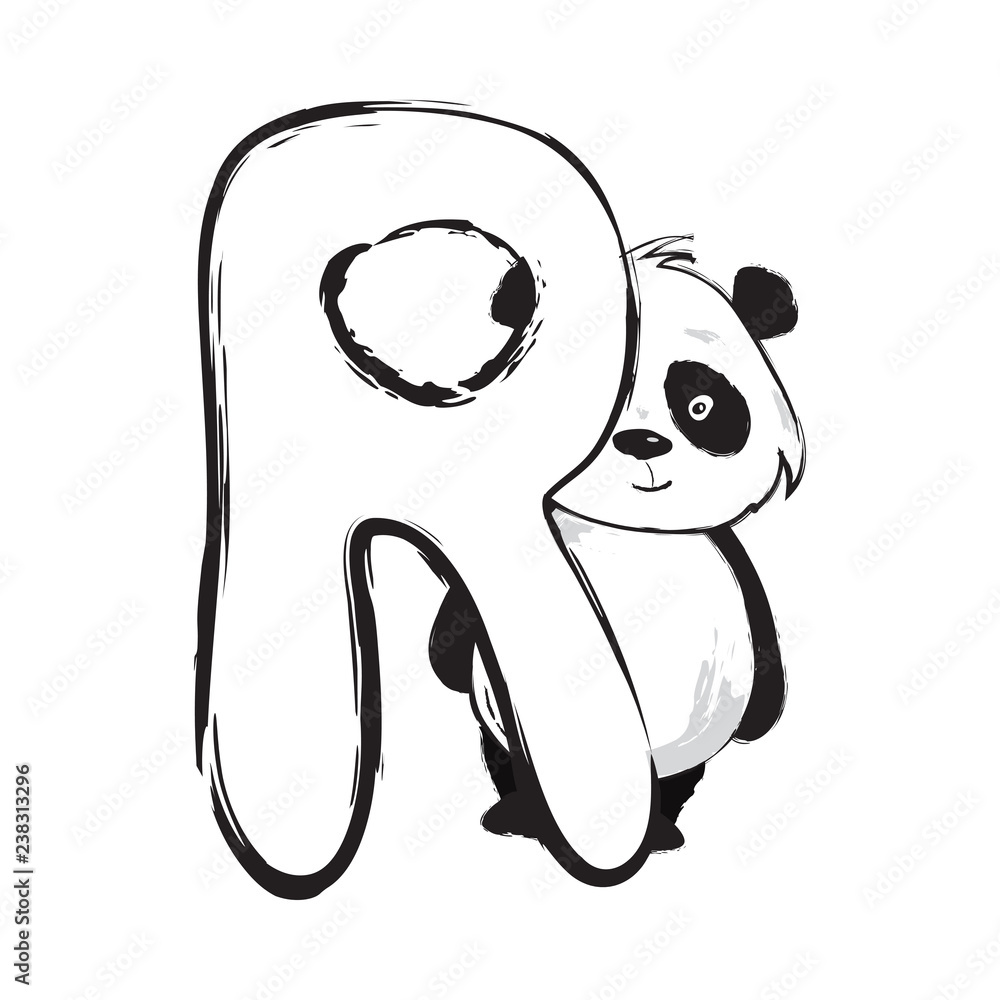 Panda Alphabet Letters
