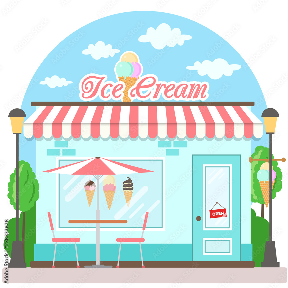 Ice Cream Shop Clipart